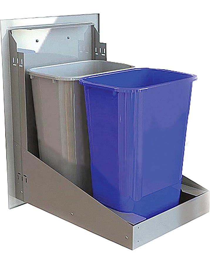 ALFRESCO 18" DOUBLE BIN TRASH CENTER – Outdoor Living LI